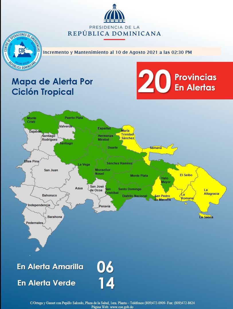 El Coe Eleva A 20 Las Provincias En Alerta Por Ciclón Tropical Con 90